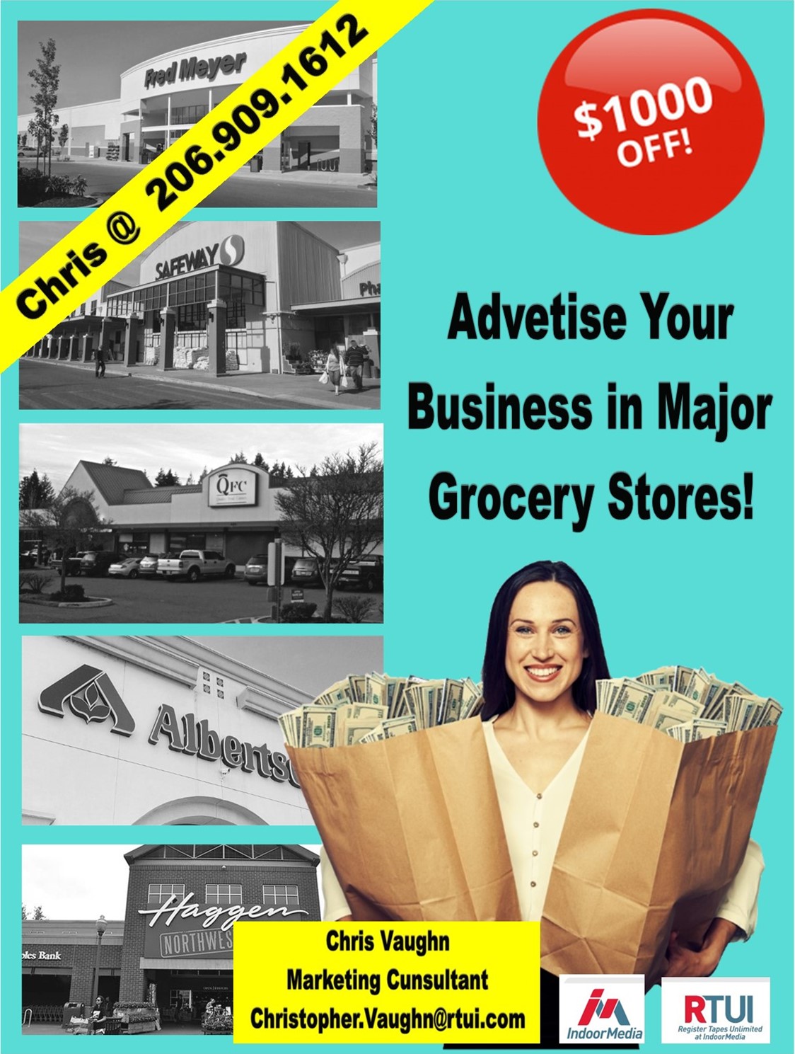 Ad Space on Register Tapes in Major Grocery Stores by IndoorMedia in ...