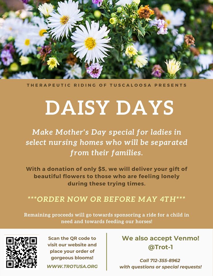 Daisy Days by Therapeutic Riding of Tuscaloosa in Cottondale Area ...