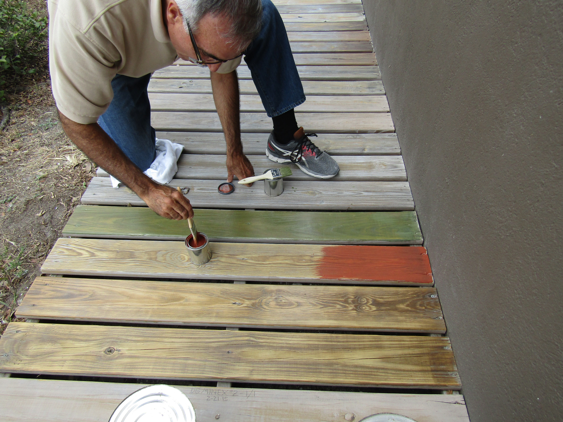Testing our WOOD GUARDIAN™ Siliconized Acrylic Wood Stain and Sealer in ...