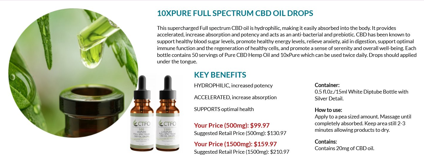 10xpure Supercharged Cbd Is A Pure Potent Powerful And Patented Full