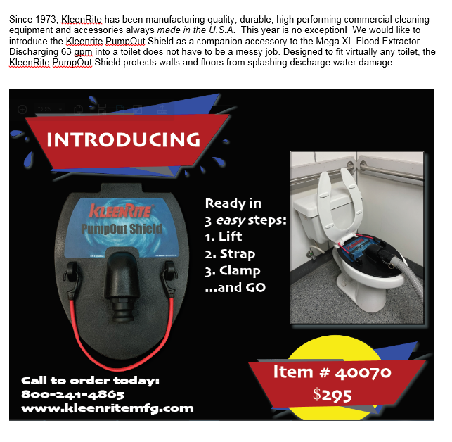 Mega XL and PumpOut Shield by KleenRite Manufacturing in Madera, CA ...