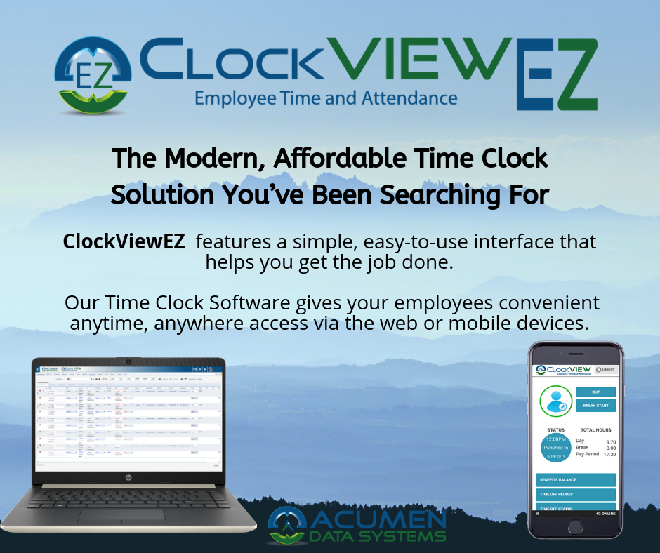 ClockVIEWez - FREE TRIAL by Acumen Data Systems Inc. in West ...