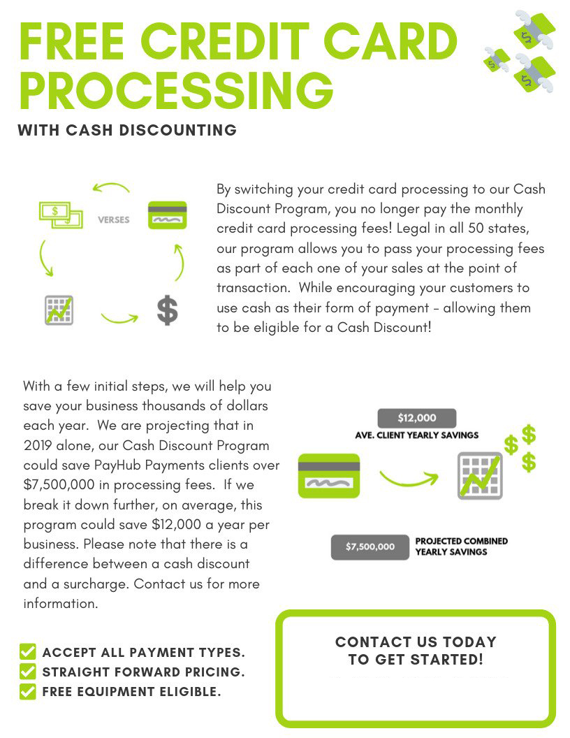 Cash Discount (Free Processing) by PayHub Merchant Services in Avon, CT ...