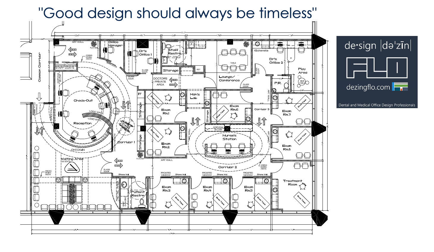 Floorplan Design for a clinic specializing in Dermatology. by Dental ...