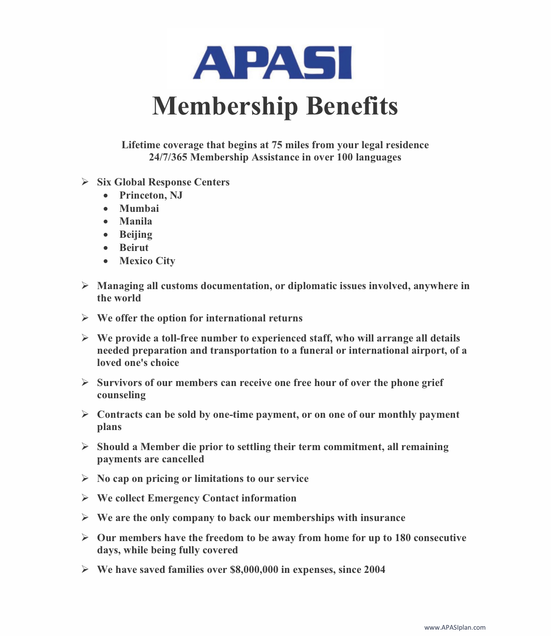 Travel Protection Plan - APASI by Guerra Gutierrez Mortuaries in East ...