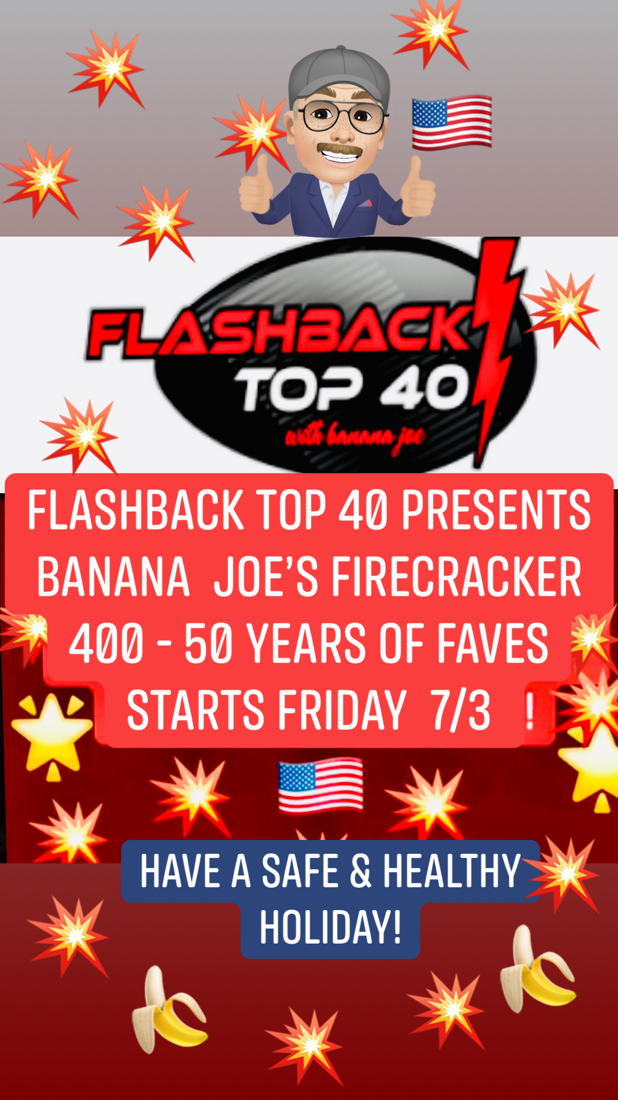 Flashback Top 40 Firecracker 400 ! by Banana Joe Radio Group in Los ...